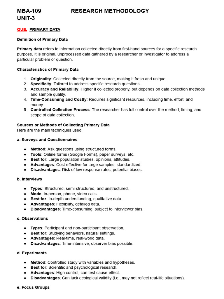 RM Unit 3 & 4 Notes | PDF | Attitude (Psychology) | Statistics