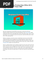 Cara Mengatasi Enter Your Product Key Microsoft Office 2016 2019 2021 | PDF