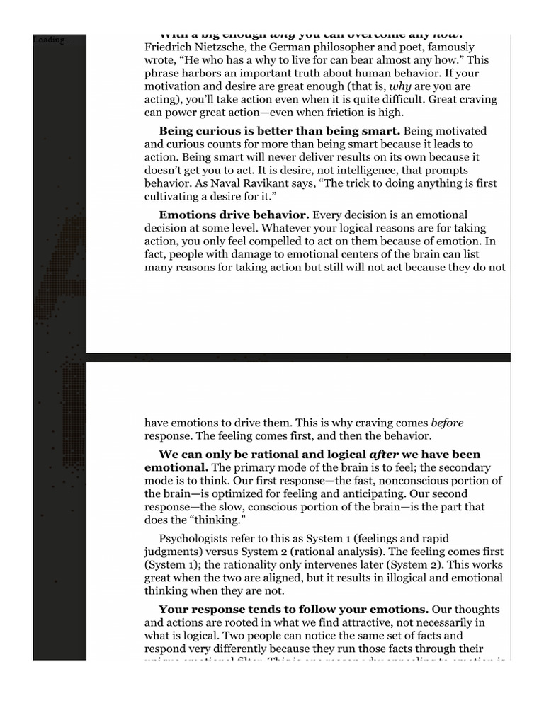 Atomic Habits by James Clear PDF | PDF | Reason | Emotions