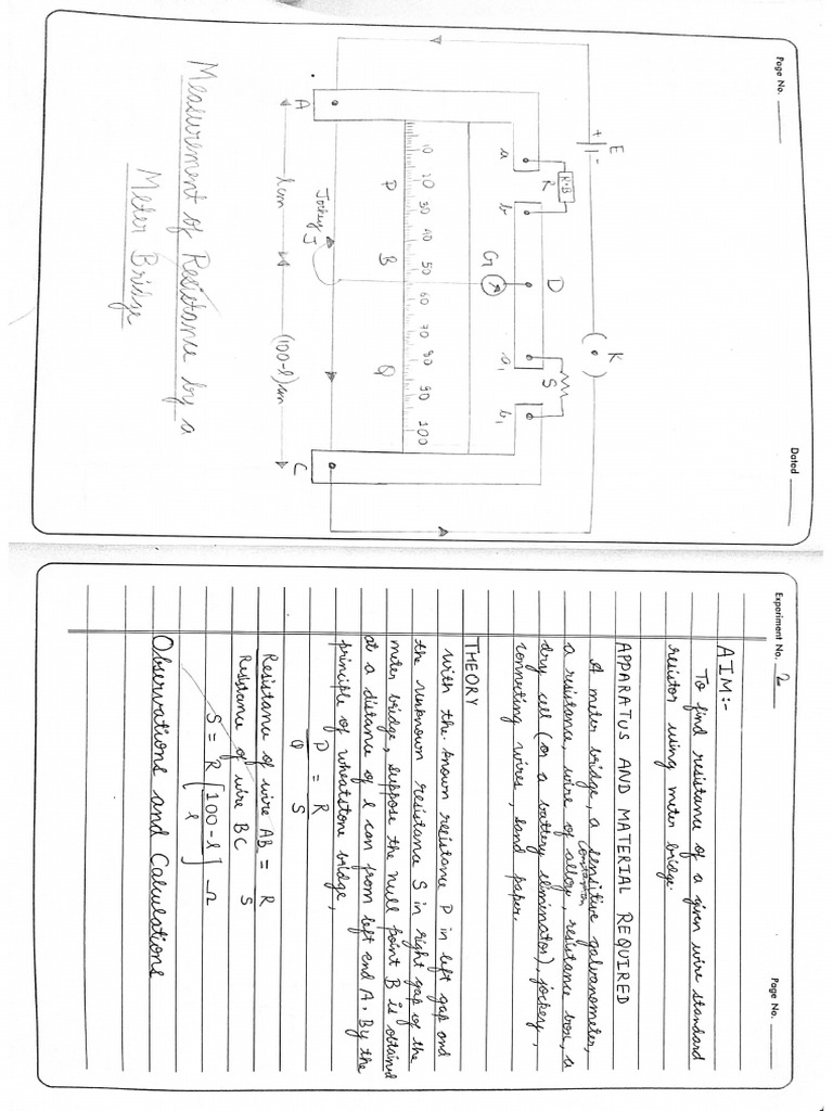 Physics Practical File From 2 To 6 Experiment | PDF