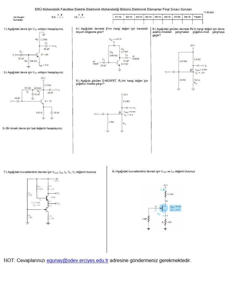 Elemanlar 2021 Yaz Okulu | PDF