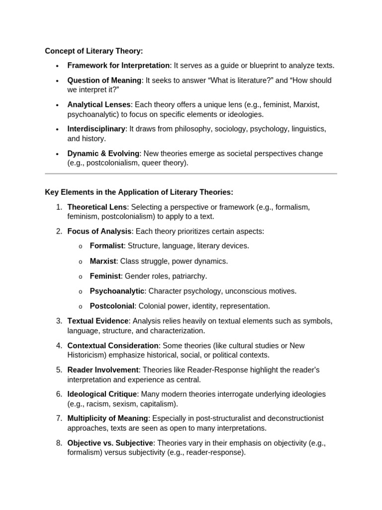 Concept of Literary Theory | PDF | Gender Studies | Feminism