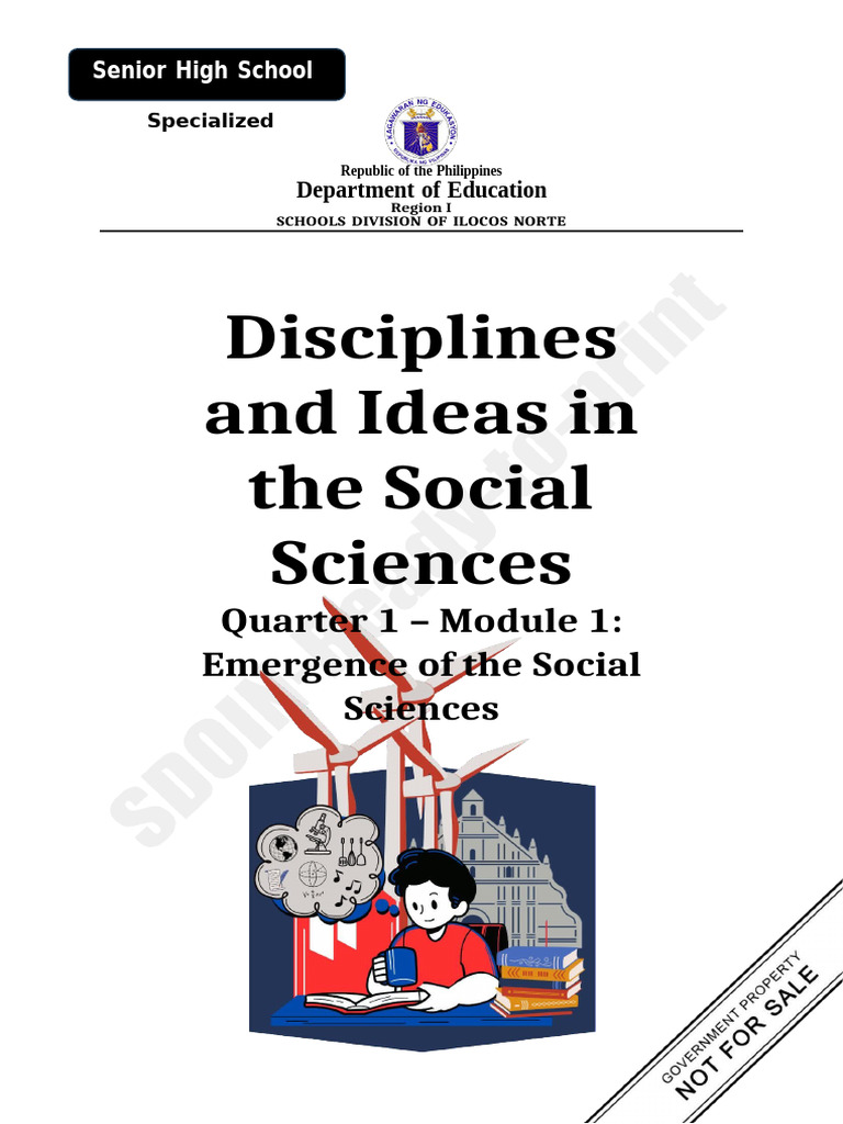 HUMSS DISS11 Q1 W1 2 Emergence of The Social Sciences | PDF | Science | Social Sciences