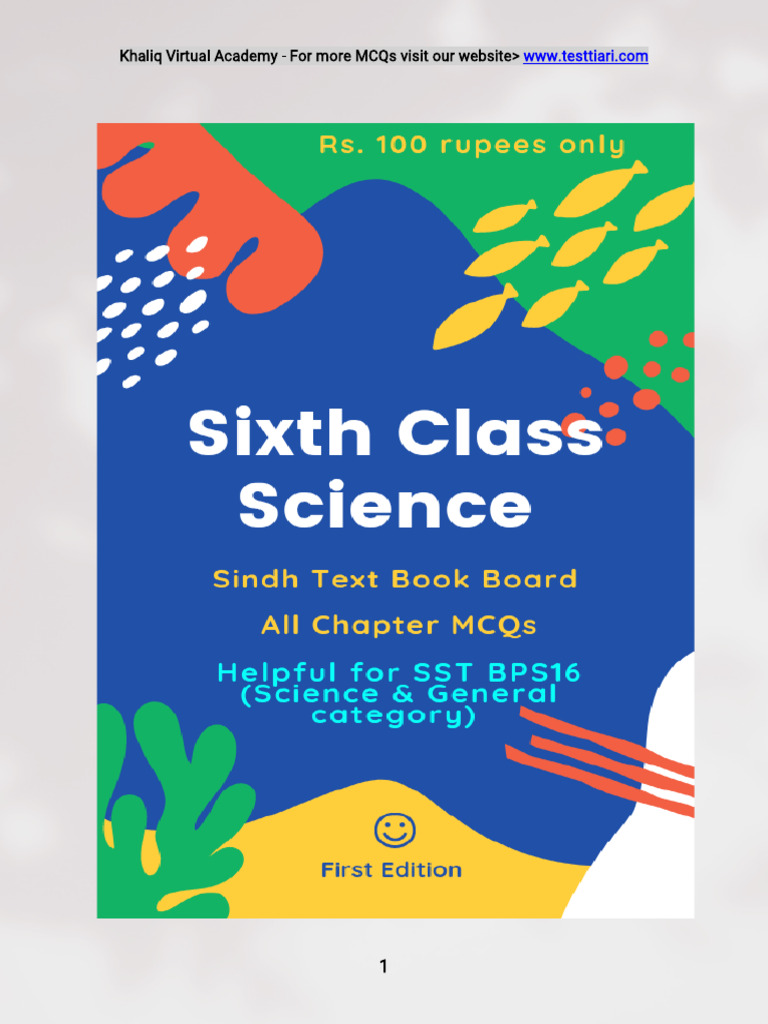 STB Class Sixth Science | PDF | Cell (Biology) | Photosynthesis