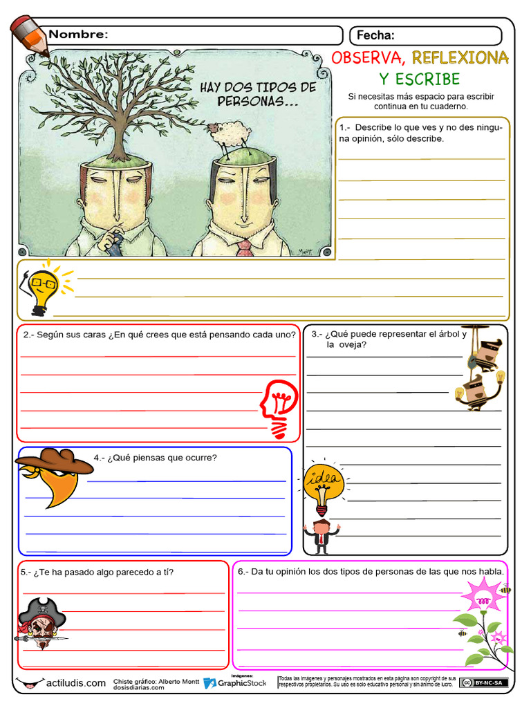 Observa Reflexiona y Escribe 06 | PDF