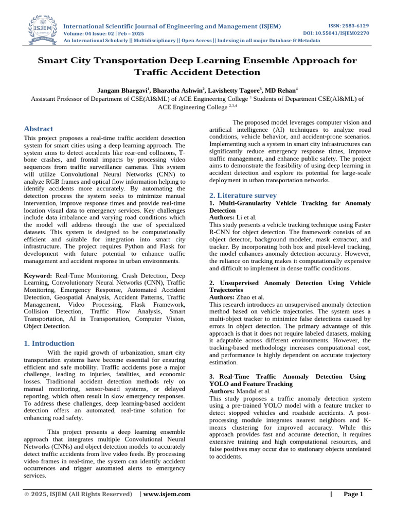 Smart City Transportation Deep Learning Ensemble Approach For Traffic ...