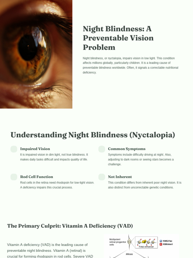 Night Blindness Is Largely Preventable Through Accessible Interventions ...
