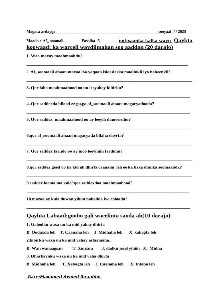 Ashraf Class5 1 | PDF