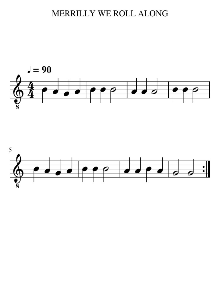 Merrilly We Roll Along | PDF