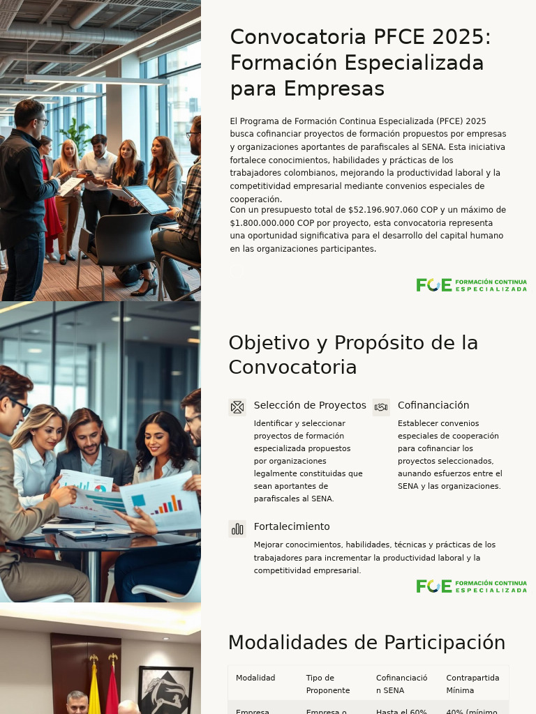 Convocatoria Pfce 2025 | PDF | Business | Economias