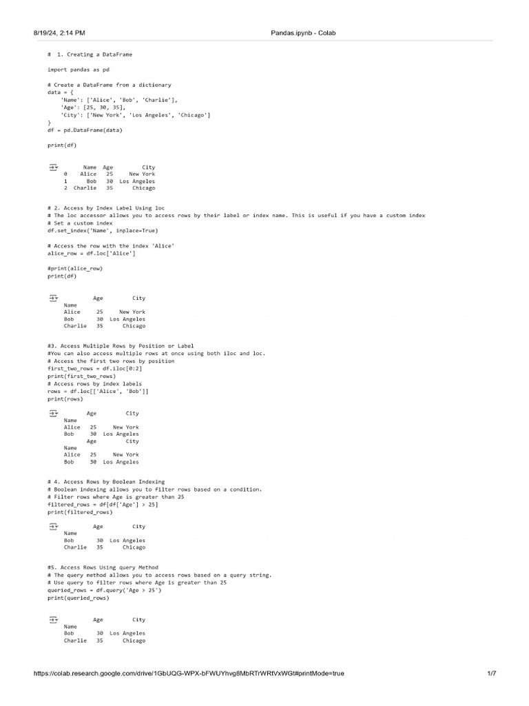Pandas | PDF