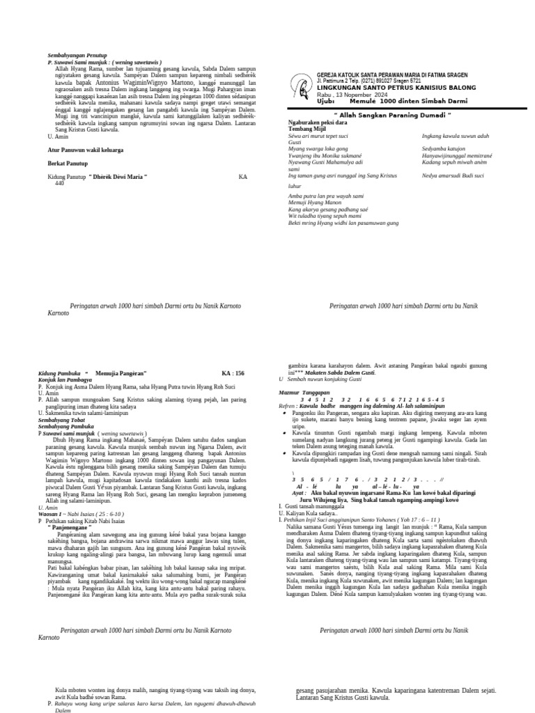 Memule Mbah Kromo | PDF