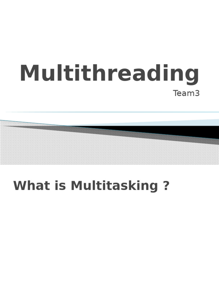 Multi Threading PP T | PDF | Method (Computer Programming) | Process ...