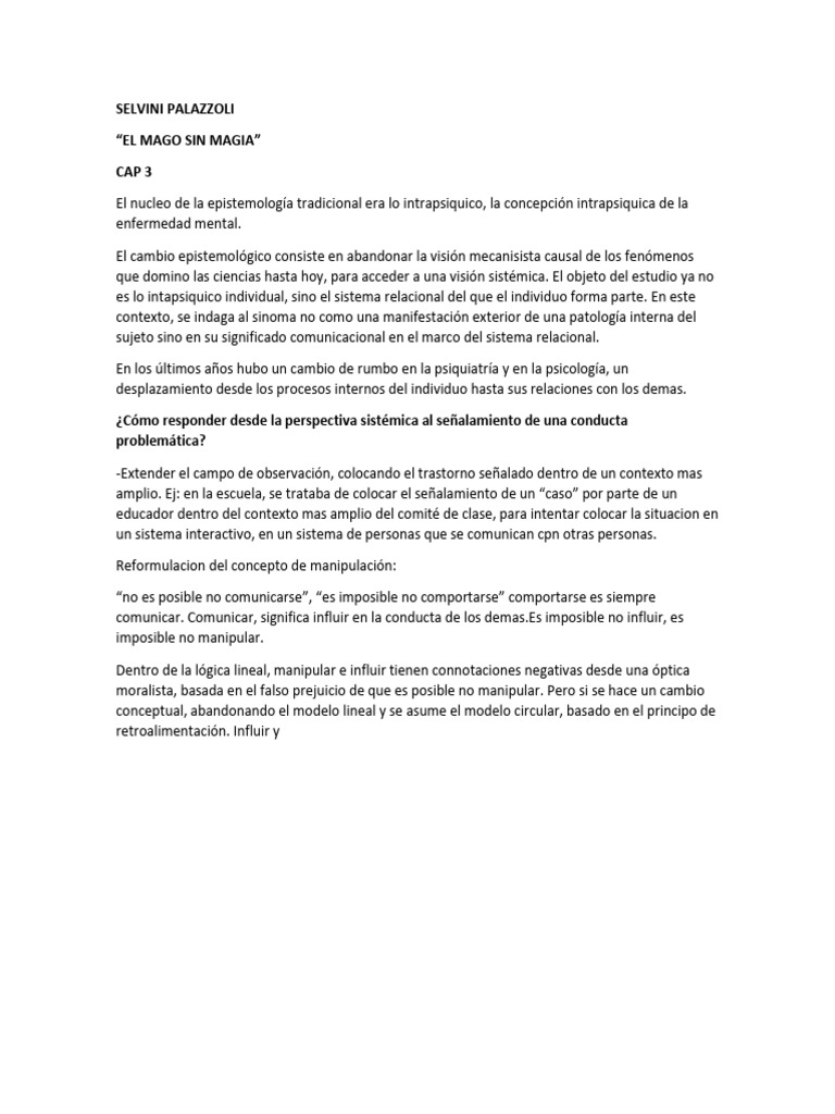 Selvini Palazzol1 | PDF | Comportamiento | Trastorno mental