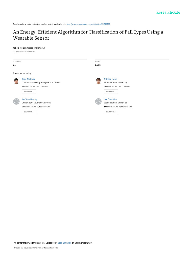 An Energy-Efficient Algorithm For Classification o | PDF | Sensitivity ...
