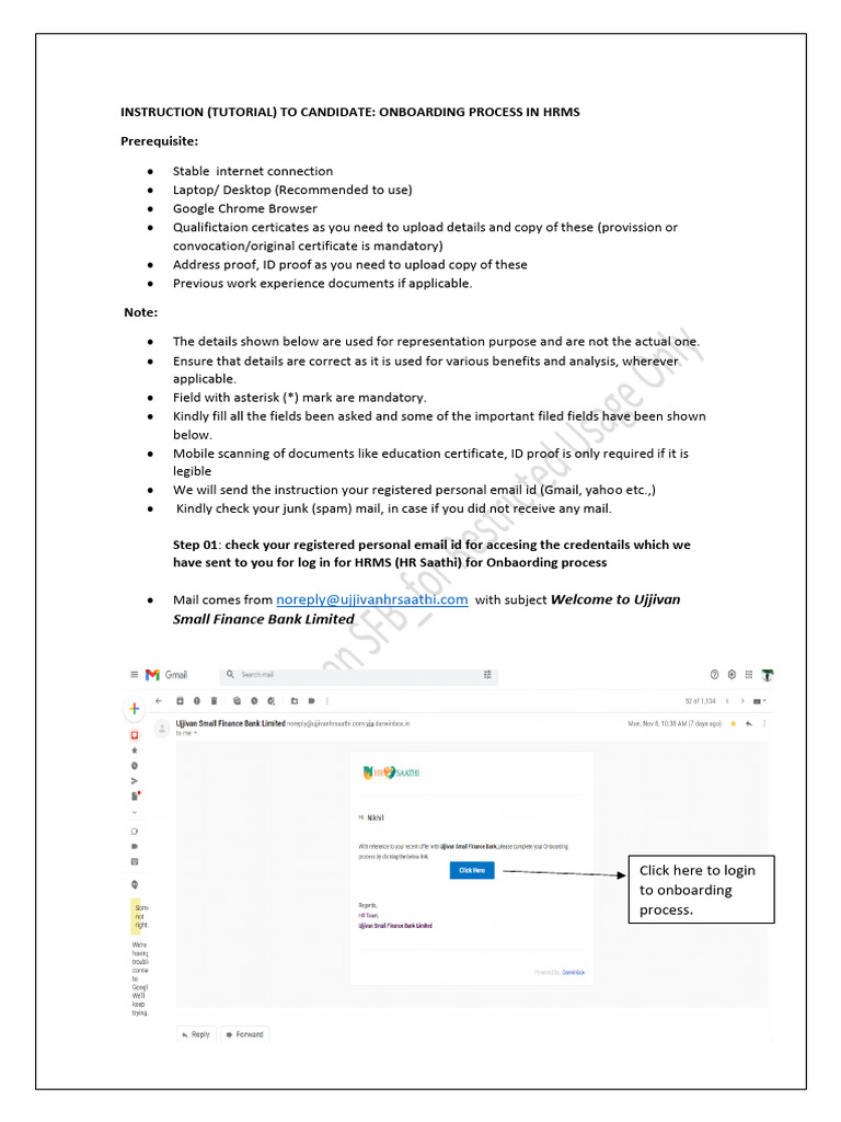 Candidate Guideline Onboarding Completion | PDF | Password | Gmail