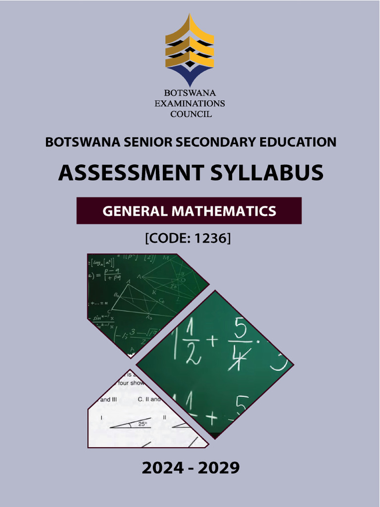 General Mathematics Syllabus Overview | PDF | Educational Assessment ...