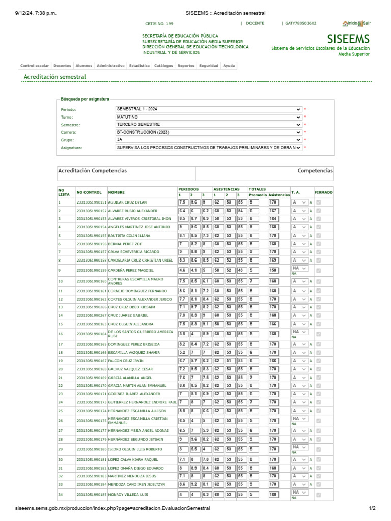 Siseems Obra N 3 Par Final 3am Nov24 | PDF