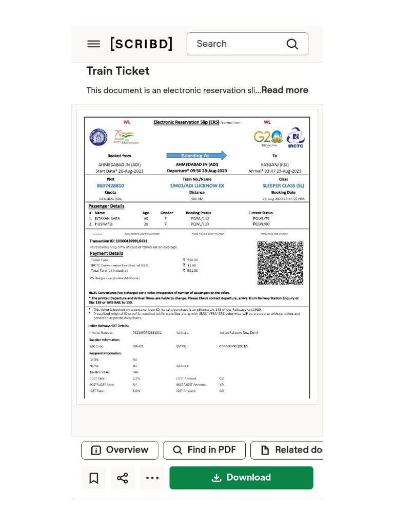 Ticket | PDF
