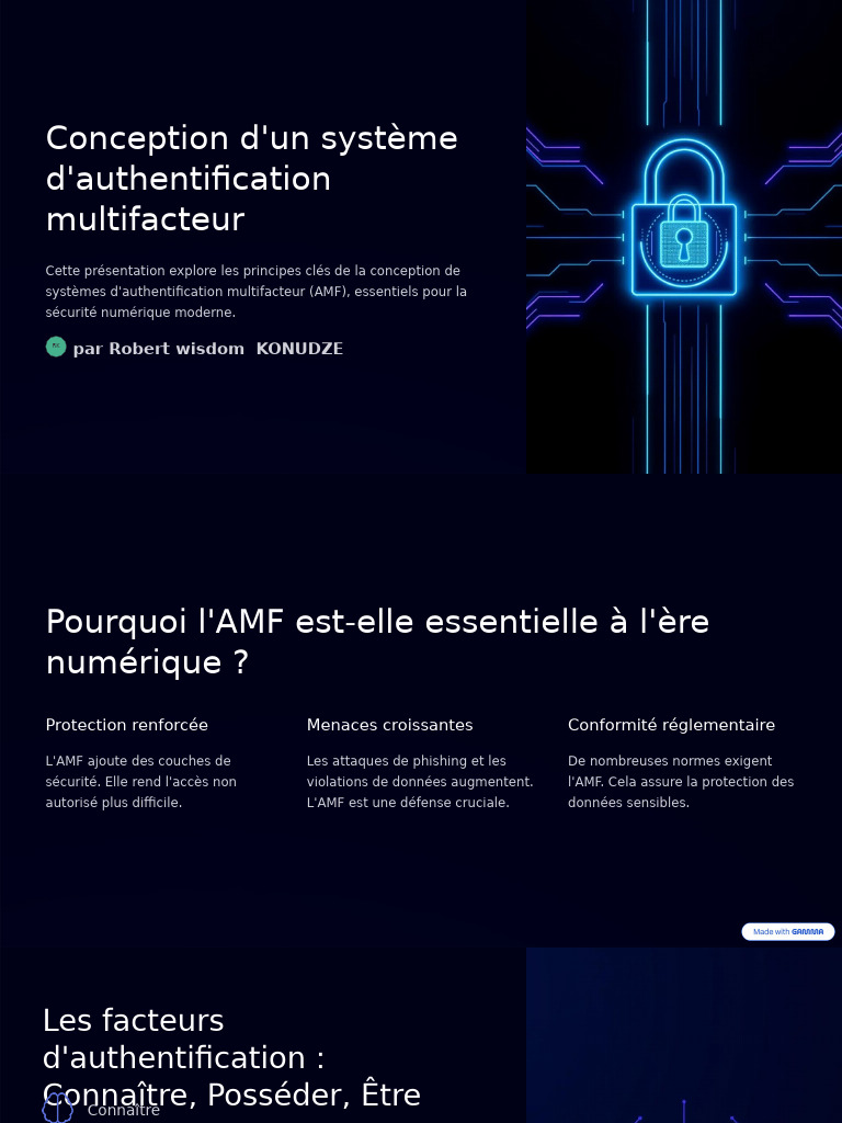 Conception Dun Systeme Dauthentification Multifacteur | PDF | Mot de passe | Biométrie