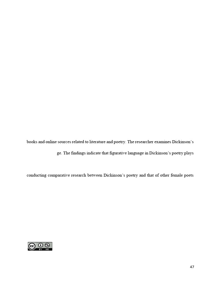 Analysis of Figurative Language Used in Poem Written by Emily Dickinson | PDF | Semantics | Poetry