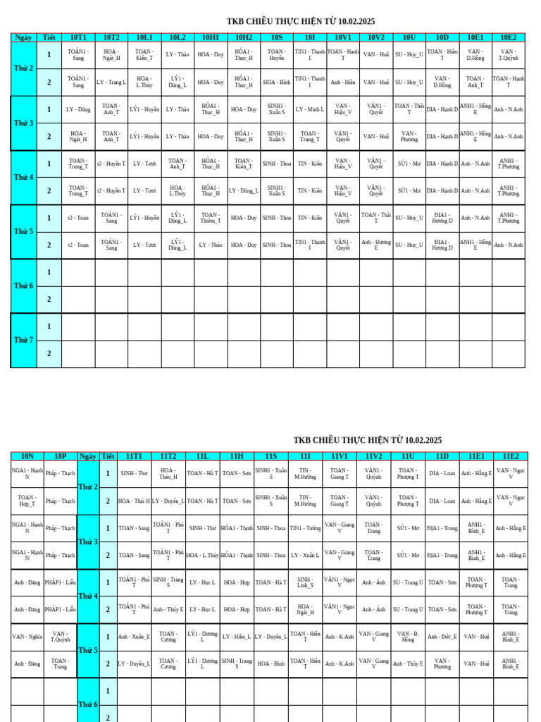 TKB Chieu 10 02 2025 | PDF