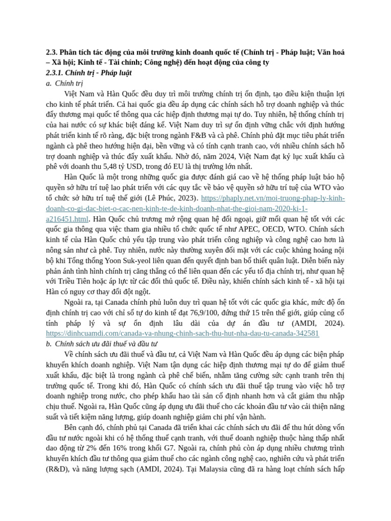 2.3. Môi Trư NG PEST KDQT | PDF