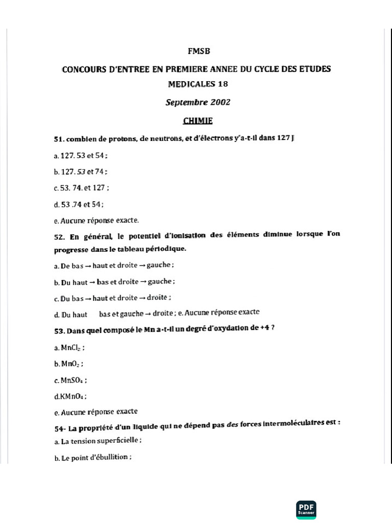 Composition FMSB | PDF