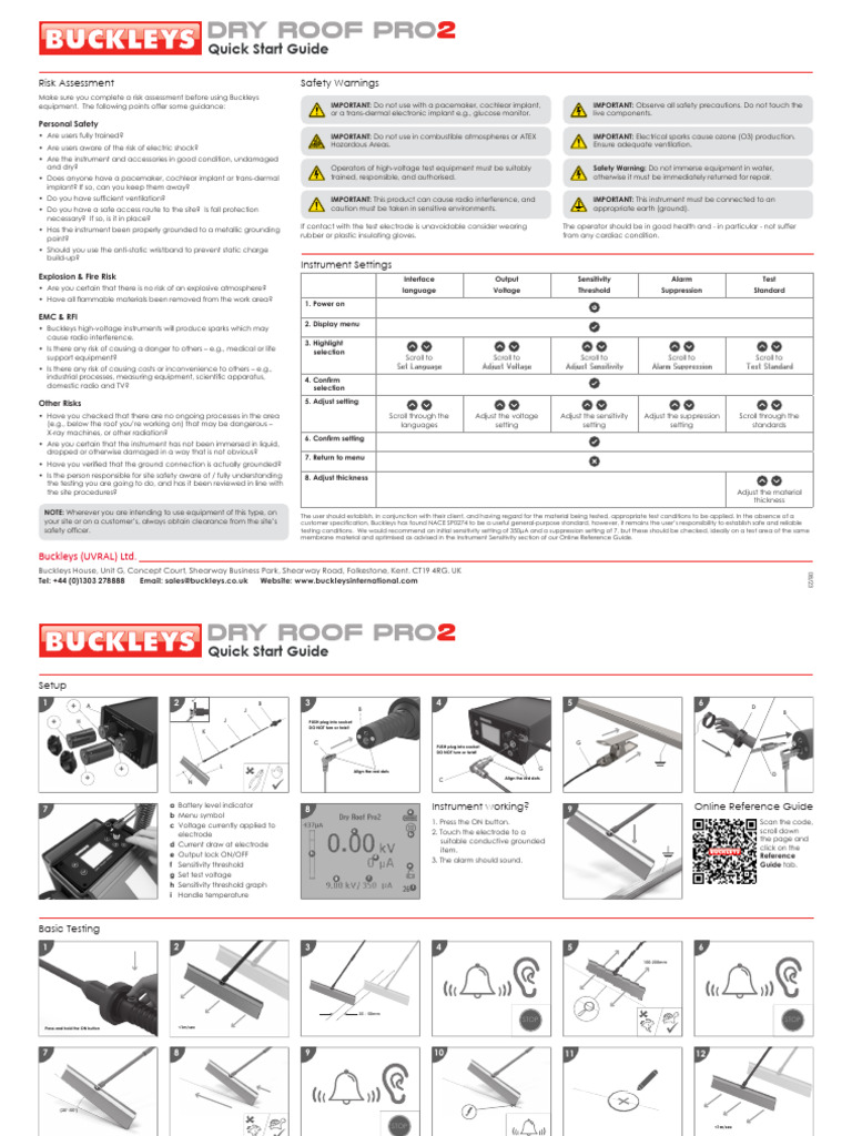 Dry Roof Pro2 Quick Start Guide en 2023-10-06114906 | PDF | High ...