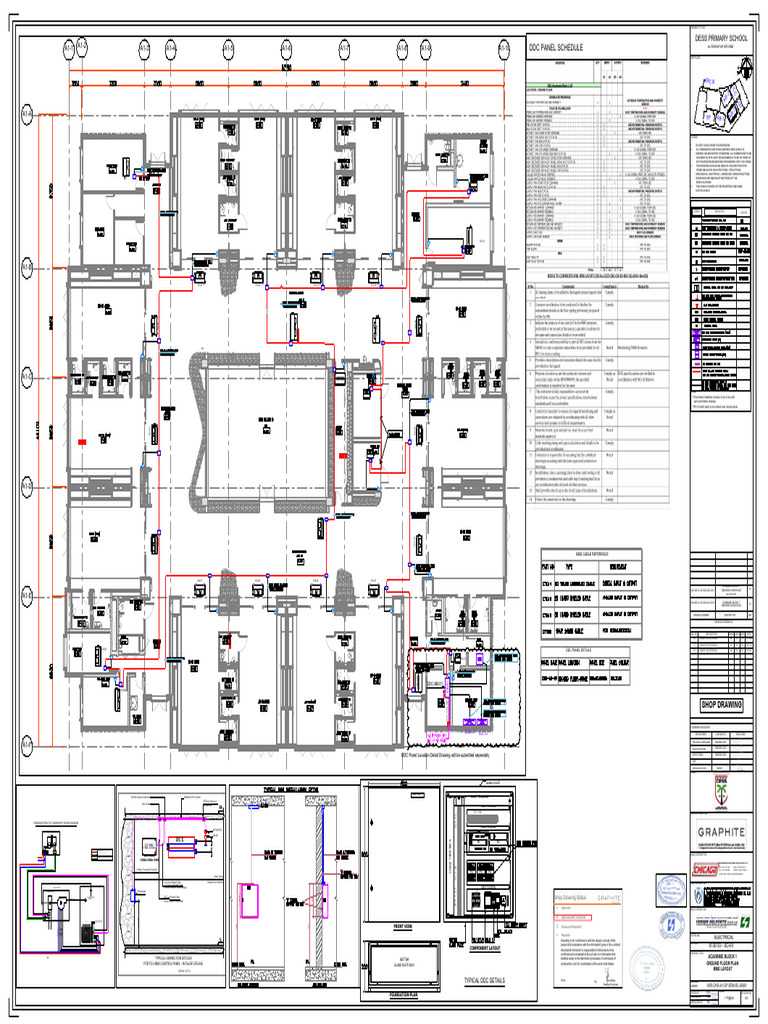 1055 CHG A1 GF SDW EL 00001 Academic Block 1 Ground Floor Plan BMS ...
