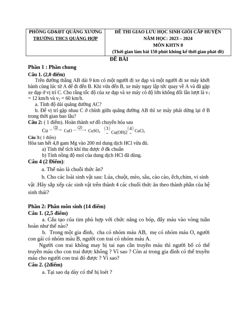 THCS Qu NG H P | PDF