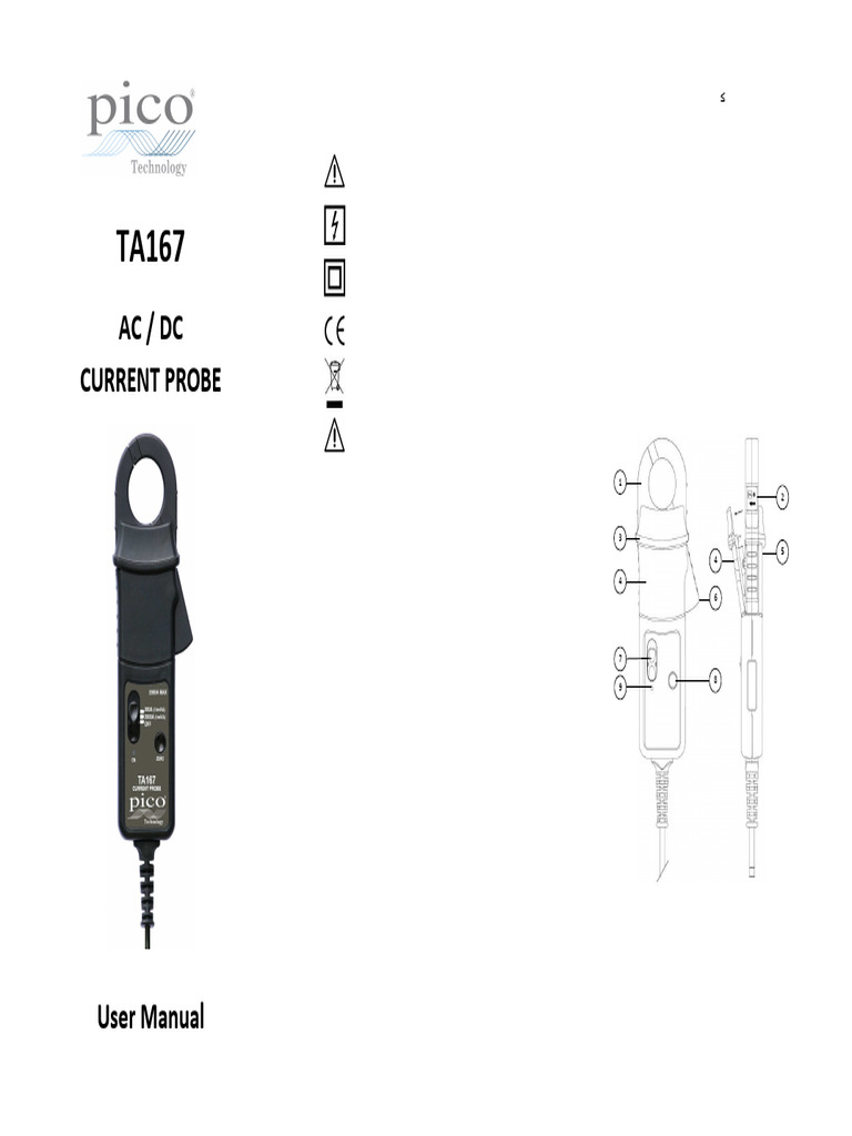 TA167 Pico 2000A Current Clamp-2474606 | PDF | Electricity | Electrical ...
