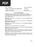 USG Abdominal Pelvis Report | PDF | Abdomen | Anatomy