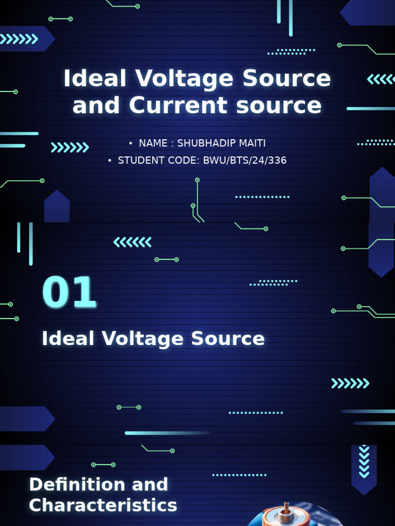 Ideal Voltage Source | PDF
