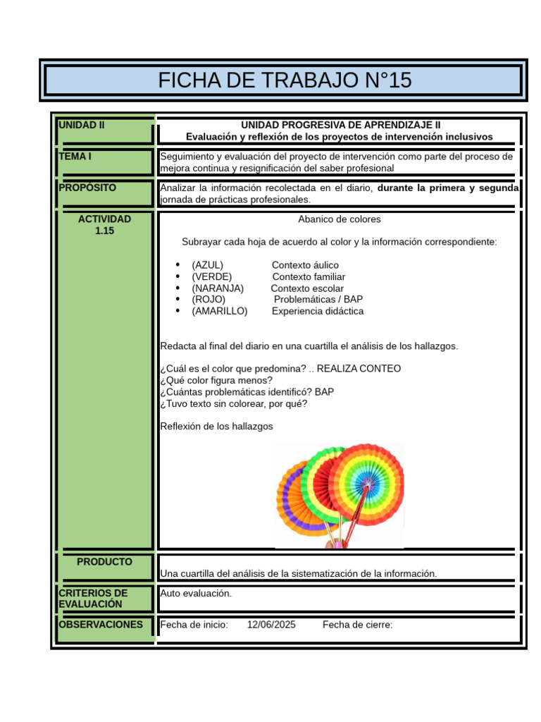 Ficha de Trabajo 15 | PDF