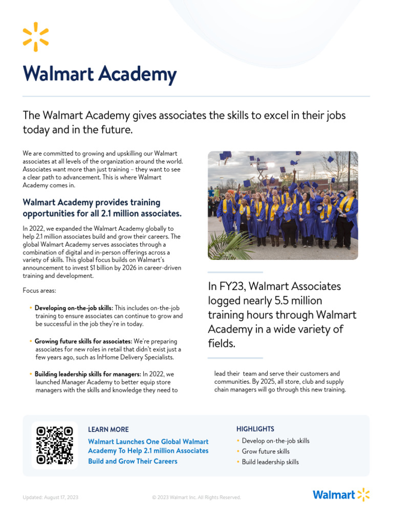 Walmart Academy: Career Growth for Associates | PDF