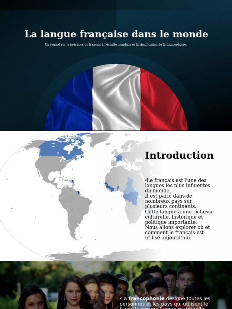 La Langue Française Dans Le Monde | PDF | Langue française | la ...