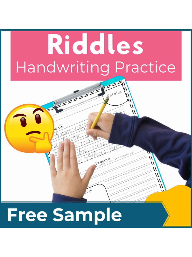 Handwriting Practice Riddles Pack | PDF | Copyright Law