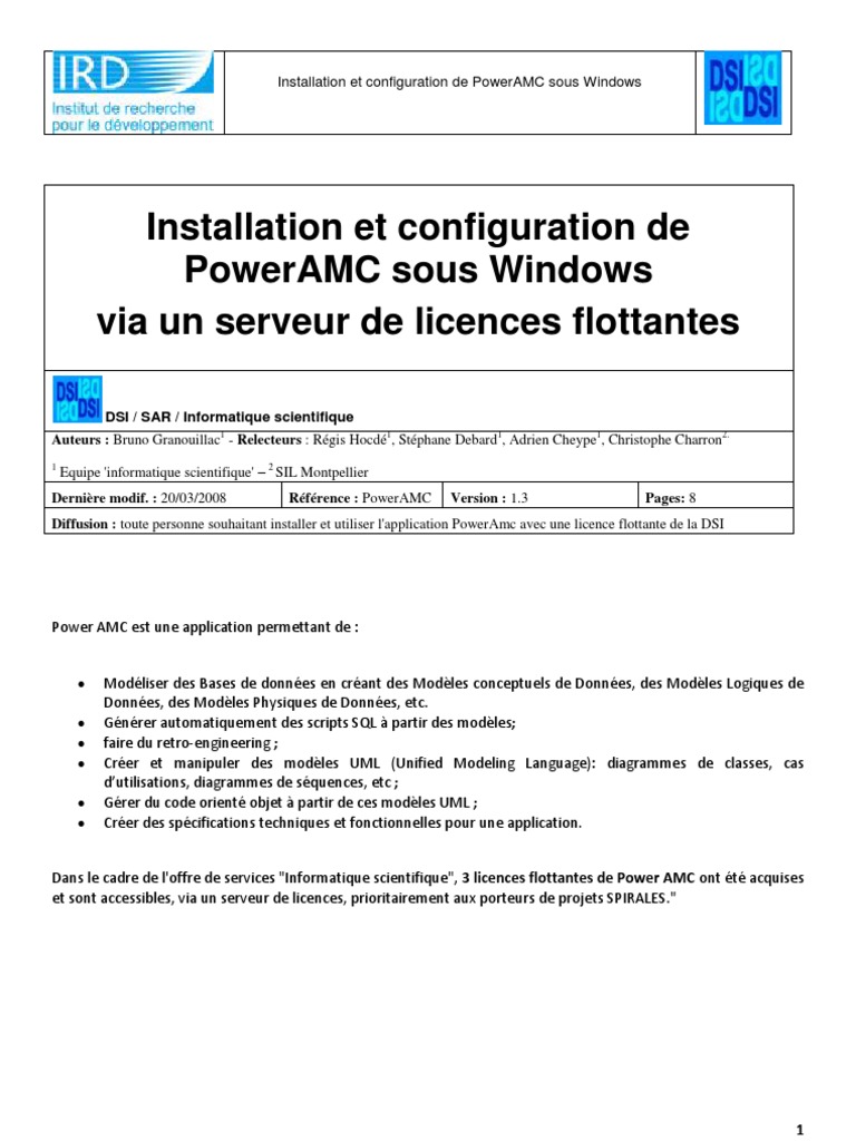 Installation de PowerAMC sous Windows | PDF | Microsoft Word | Langage ...