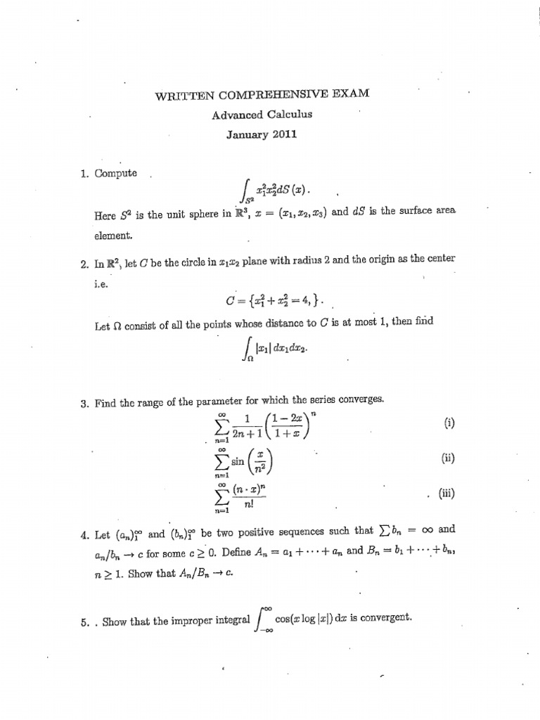 Math Written Exams Fall 2007 - Fall 2023 - Part39 | PDF