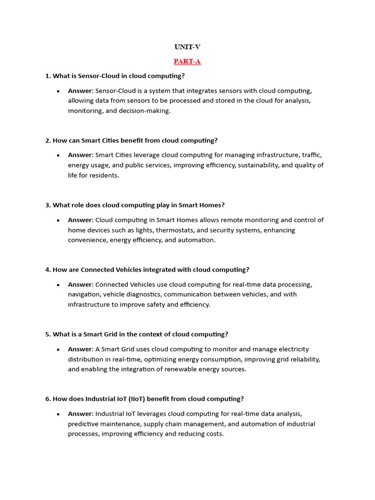 Fiot Unit-5 Question Bank With Solutions | PDF | Internet Of Things ...
