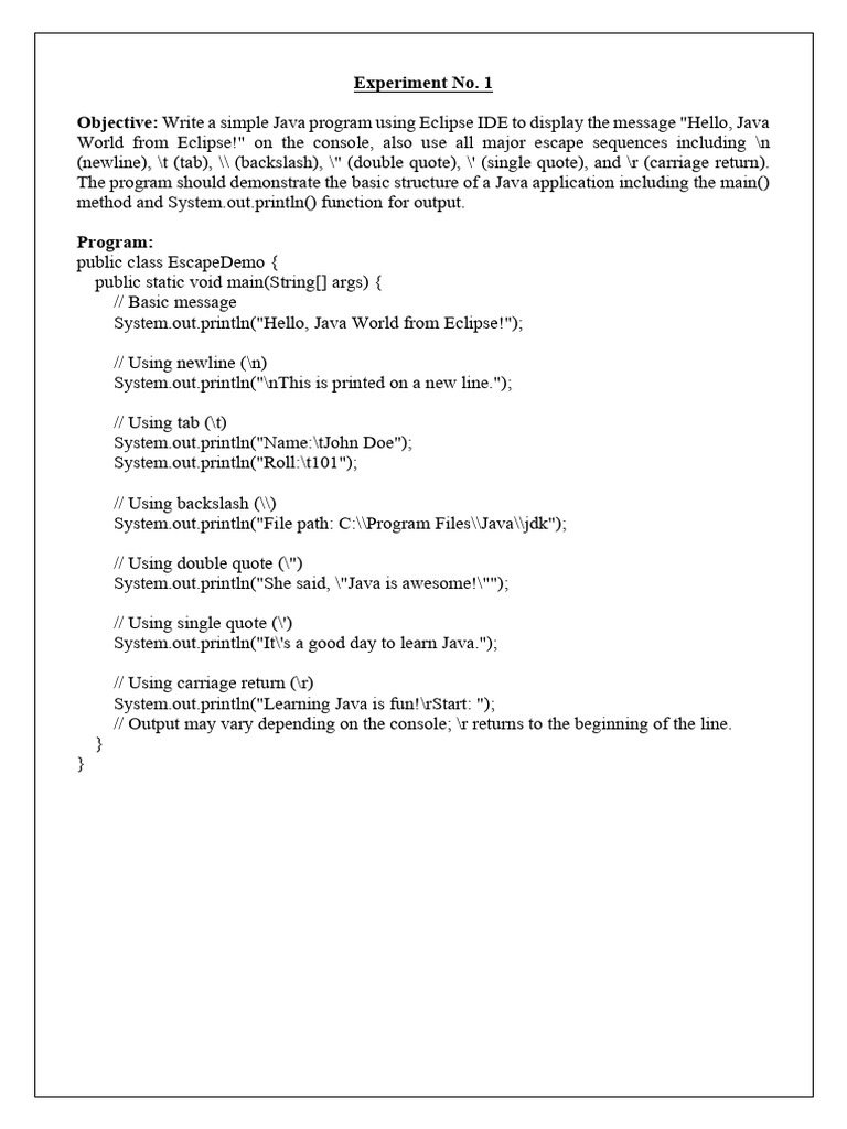 BCS-452-1 - P1-4 | PDF | Java (Programming Language) | Command Line Interface