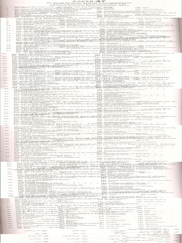 Past Paper 2017 PPSC Punjab Police Department Data Entry Operator BS 12 ...
