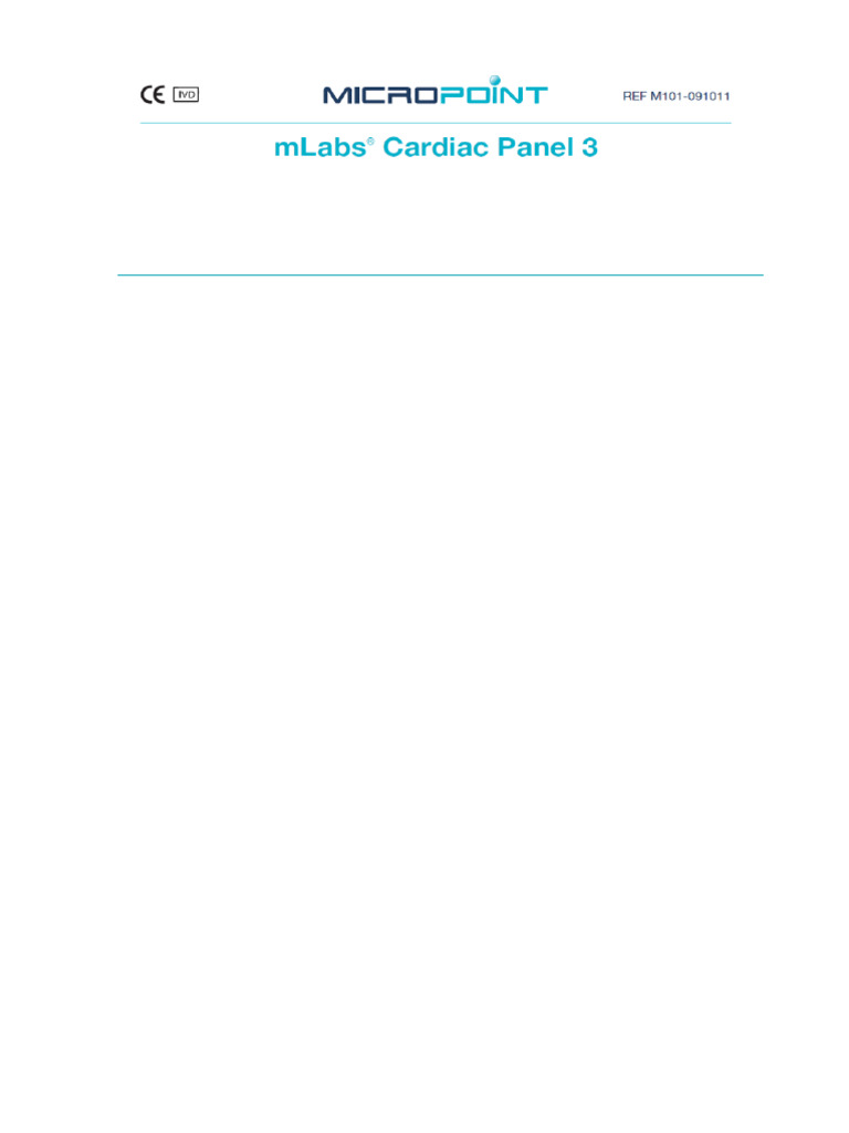 MLabs - Cardiac Panel 3.inserto Español - Ok | PDF | Infarto de ...