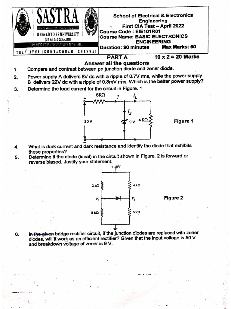 Eie Cia-1 QP | PDF