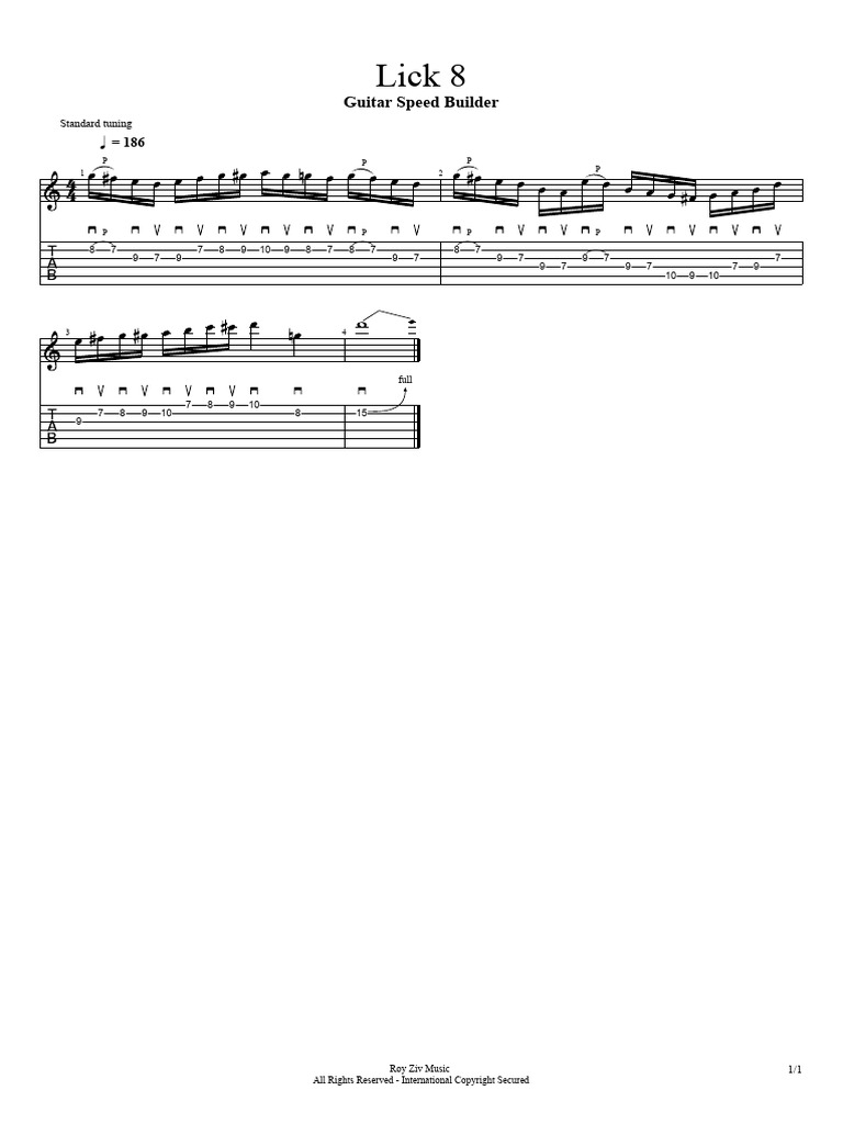 Lick 8 Tabs | PDF