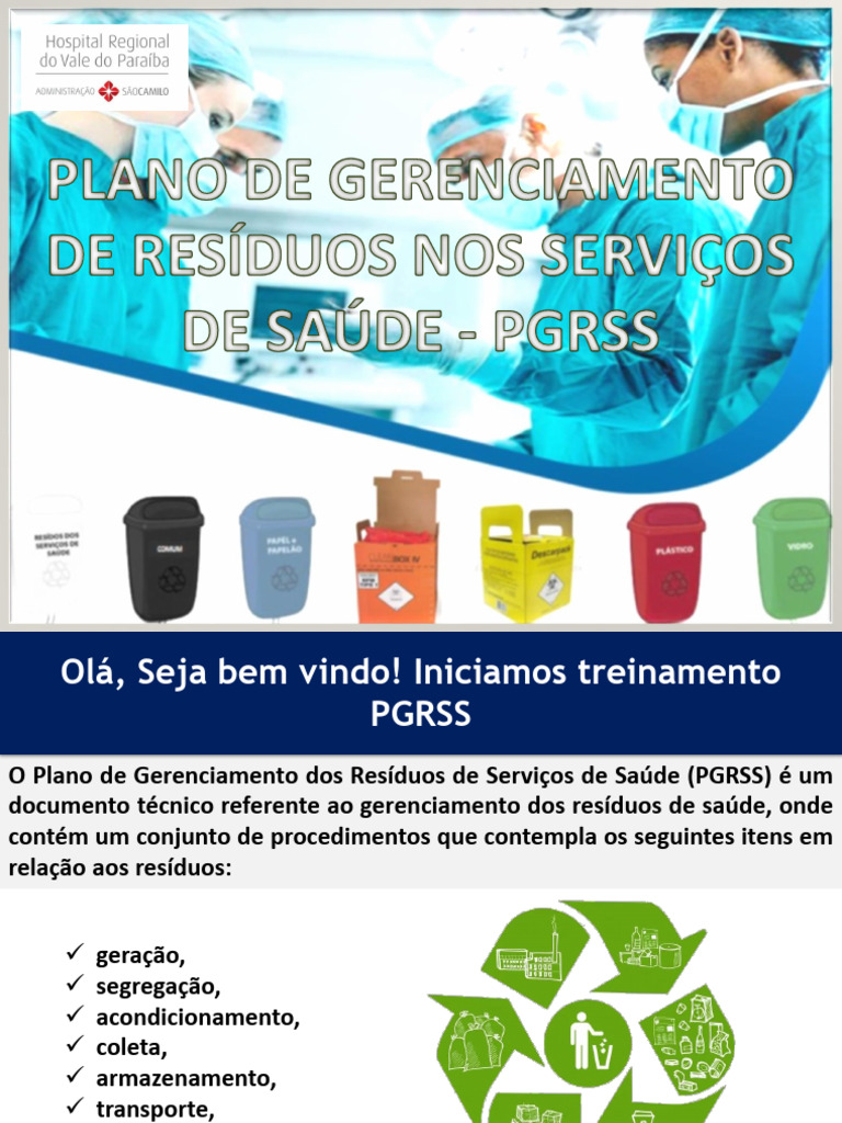 Gerenciamento de Resíduos em Saúde: PGRSS | PDF | Desperdício | Poluição
