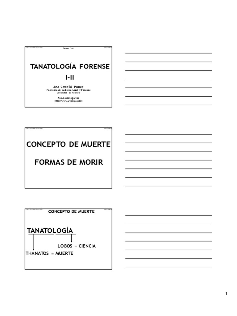 3.-MLEGAL T3-4 22-23 Esquema | PDF | Descomposición | Sangre