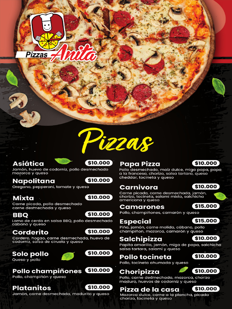 Menú Anita | PDF