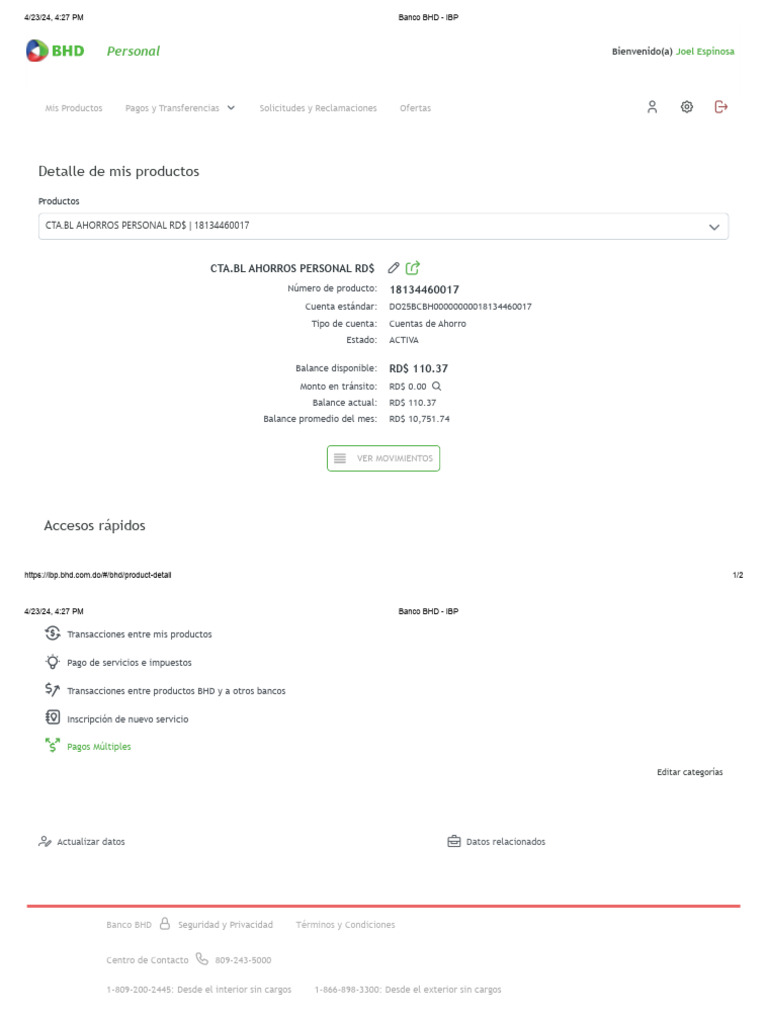 Banco BHD - Ibp | PDF